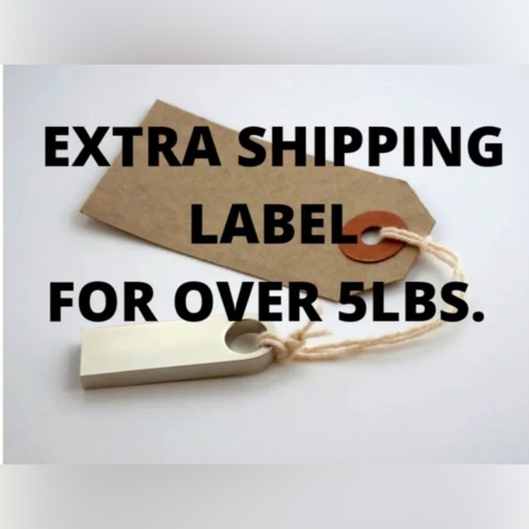 Office | Extra Shipping Label For Over 5lbs | Poshmark